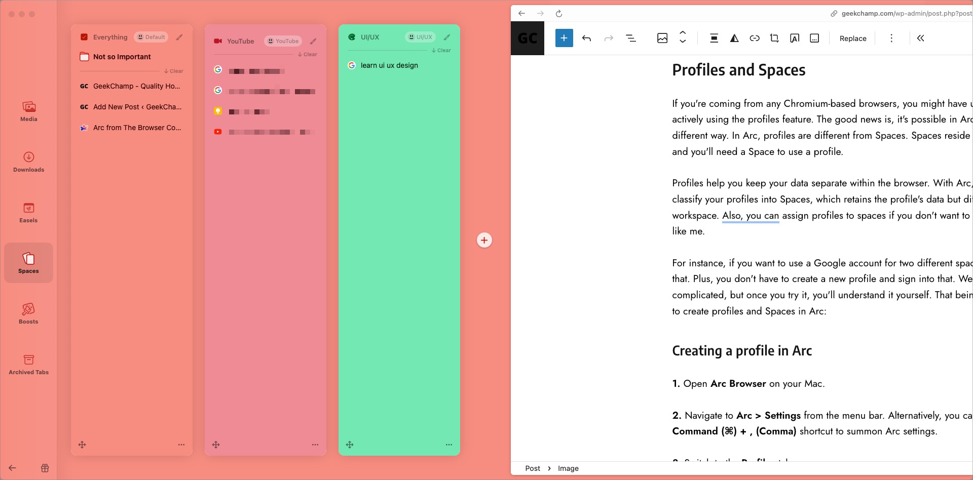 How to Install and Use Arc Browser on Mac - GeekChamp