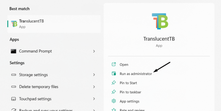 How to Fix TranslucentTB Not Working in Windows 11 - GeekChamp