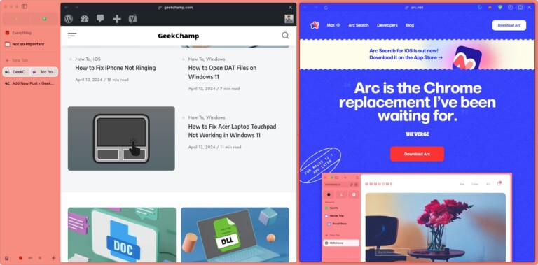 How to Install and Use Arc Browser on Mac - GeekChamp
