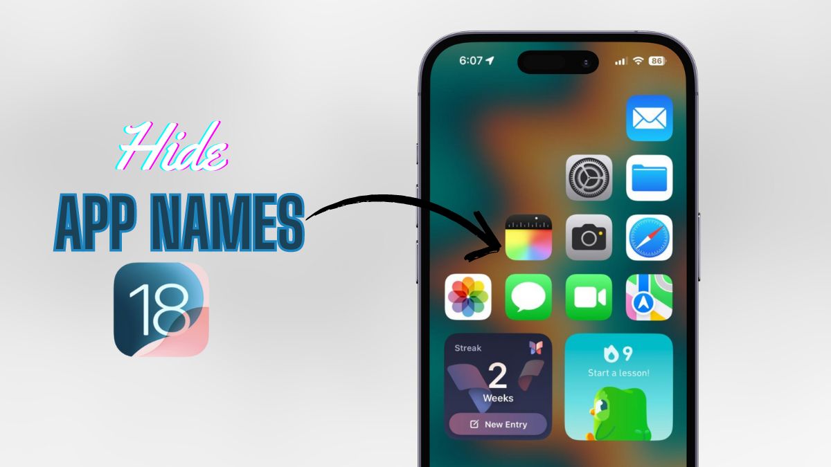 How to Hide/Show App Names on iPhone Home Screen in iOS 18 - GeekChamp