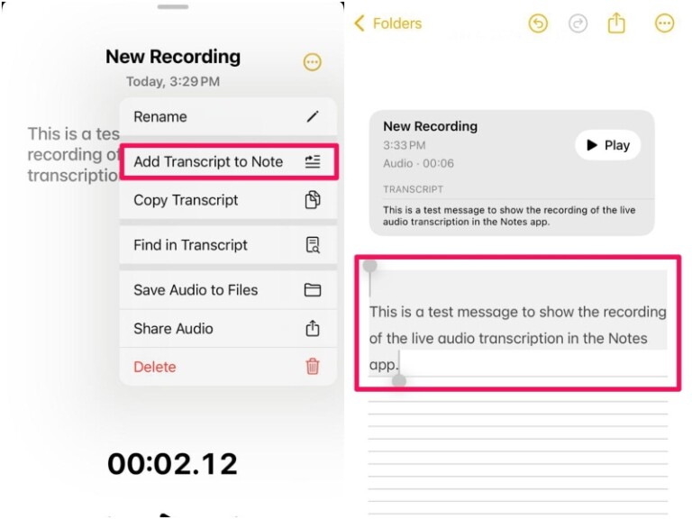 How to Use Live Audio Transcription in Notes and Voice Memos Apps on ...
