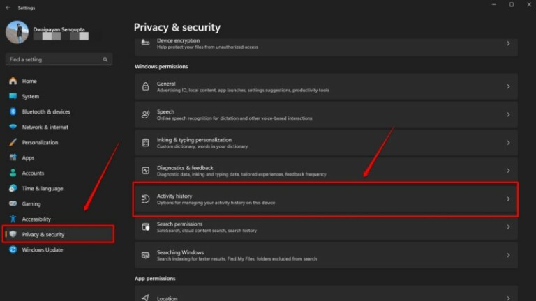 How to View Activity History on Windows 11 - GeekChamp
