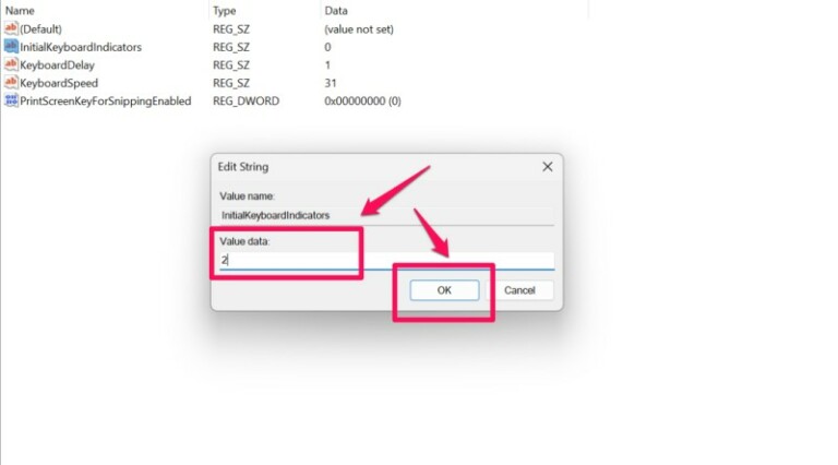 How to Keep NUM Lock Permanently Turned On in Windows 11 - GeekChamp