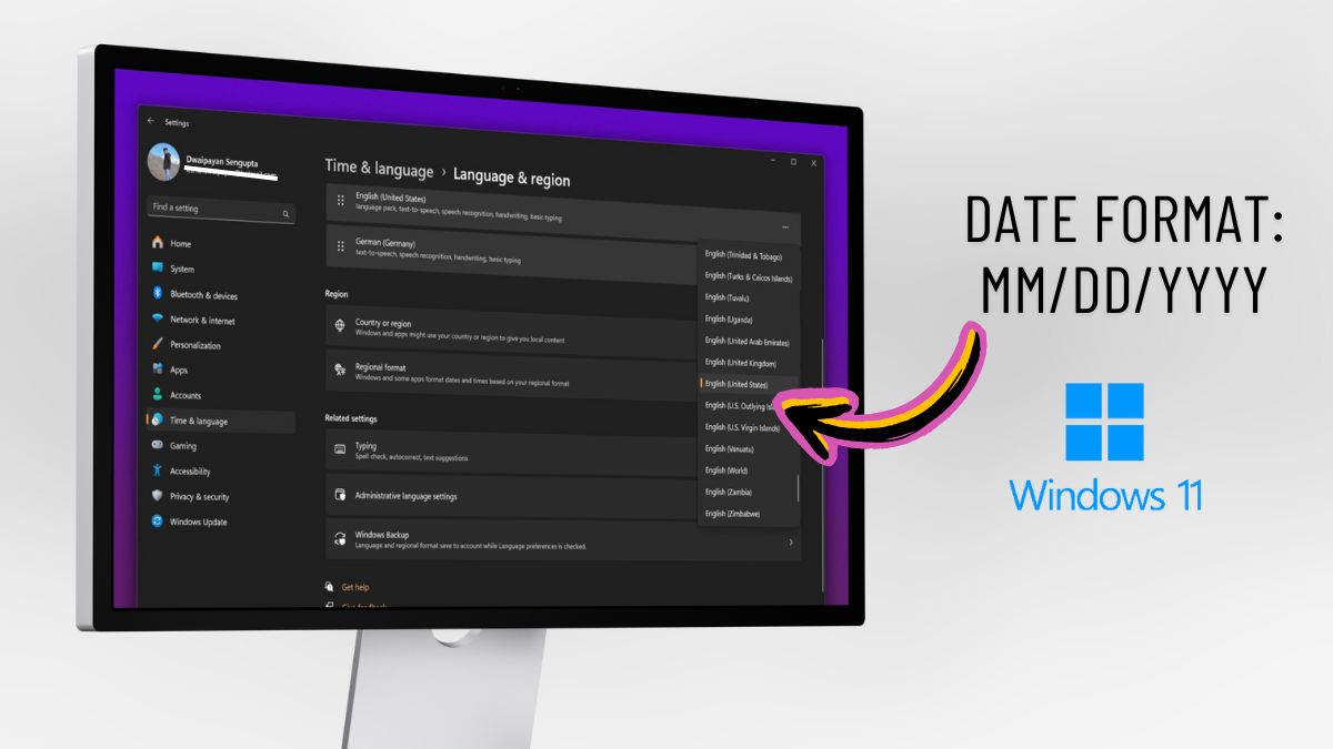 How to Change Date Format to mm/dd/yyyy on Windows 11 - GeekChamp