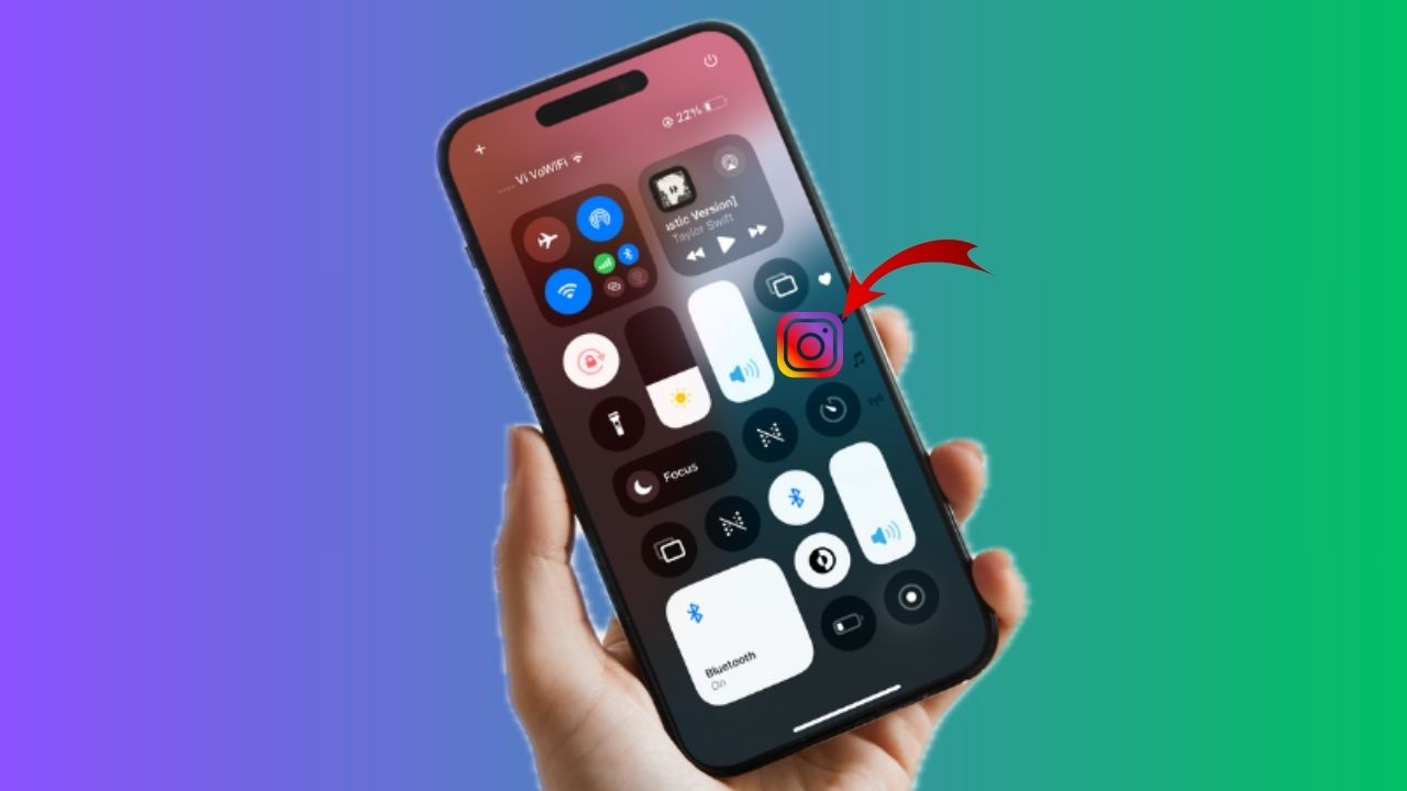 How to Add Instagram Camera to iPhone Control Center in iOS 18