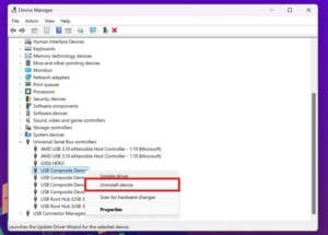 How to Fix USB Composite Device Driver Error on Windows 11 - GeekChamp