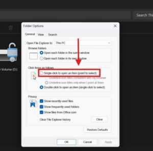 How to Change Double-Click to Single-Click on Windows 11 - GeekChamp