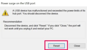 How to Fix Power Surge On The USB Port Error on Windows 11 - GeekChamp
